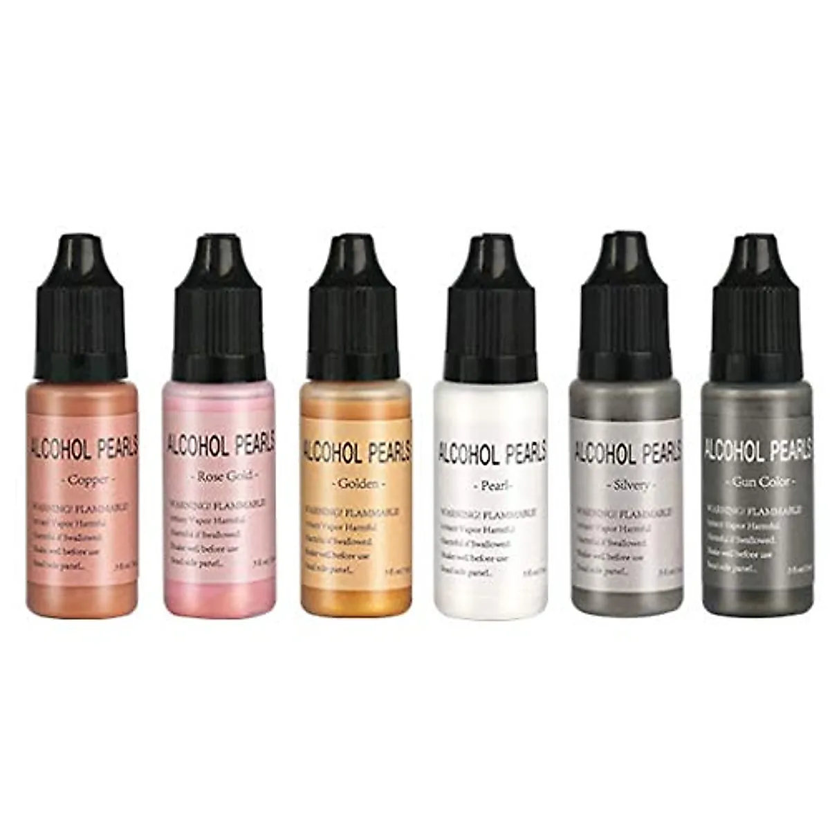 Jiameajani Metallic Resin Pigment Resin Dye Alcohol Inks Concentrated Resin Colorant 15ml DIY Pendant S