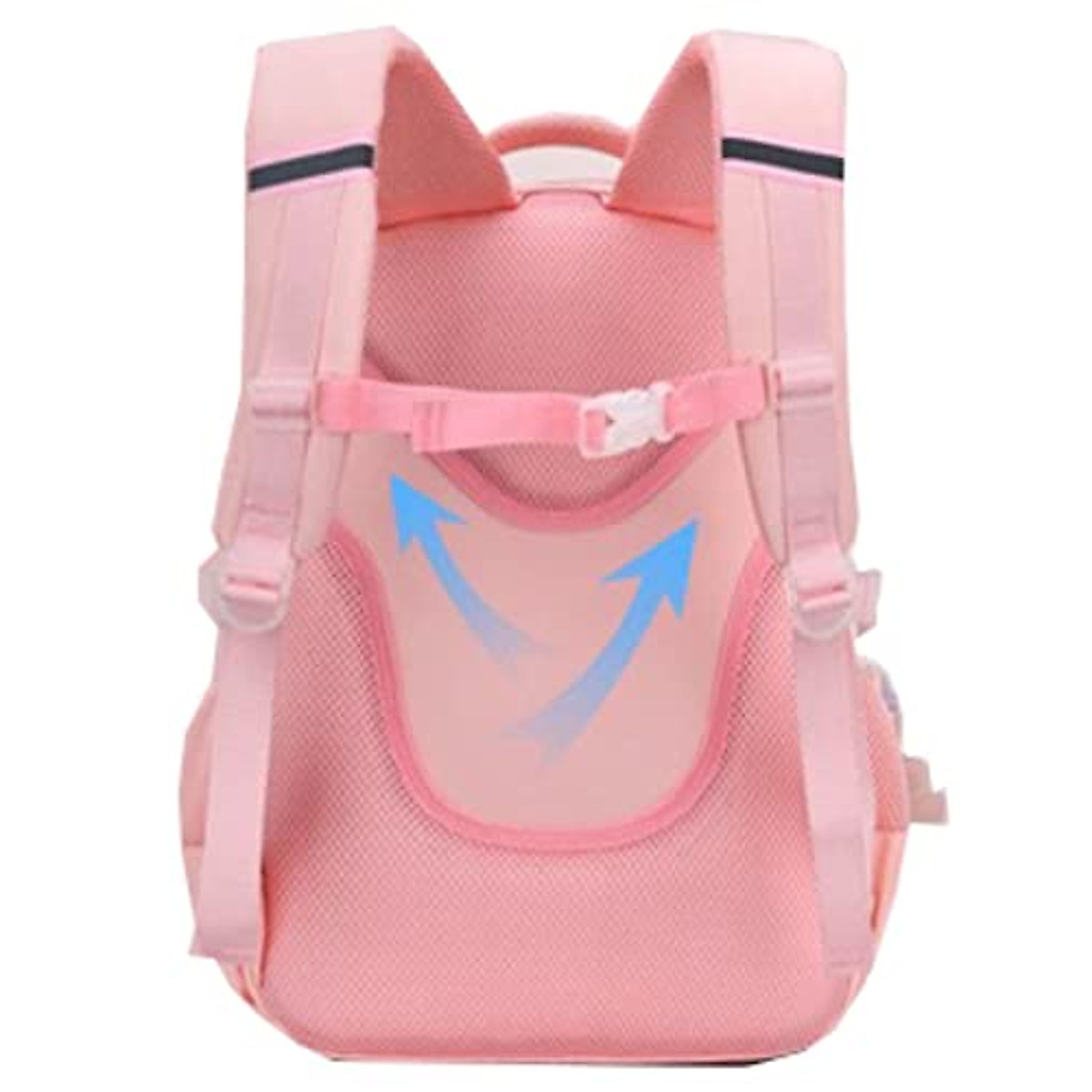 MJUN Kid Girls Backpack Waterproof Cartoon Comic 3D Bookbag Children Student School Backpack (pink)