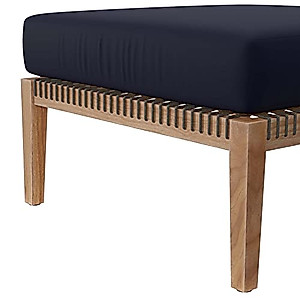 Modway Clearwater Sectional, 4-Piece Set, Gray Navy