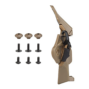 Tactical Universal NVG Mount Shroud Compatible with 3-Hole Elastic String for ACH/MICH/OPS-Core Fast/Helmet (Tan)