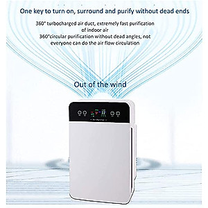 Printfinish Air Purifying Machine | With True HEPA Filtration System | Ultra Quiet Mode Room Air Purifier - With Air Quality Sensors and Filters and LED Touch Control Panel for Home Office School