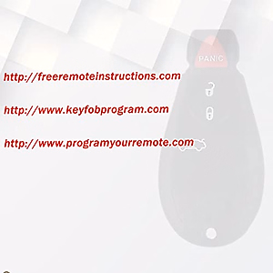 Key Fob Replacement Fit for 2008-2013 Dodge Charger Journey Durango/ 2008-2014 Grand Caravan Challenger/ 2008-2011Chrysler 300 Keyless Entry Remote Start Control M3N5WY783X, Set of 2