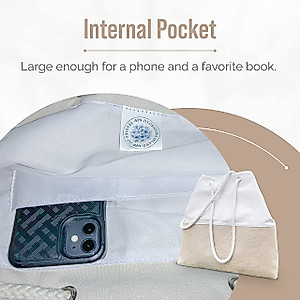 Large Jute Canvas Shoulder Beach Bag | Finely Woven Eco-friendly Canvas and Jute Tote | Cute Summer Pool Bag with an Elegant White Liner and Soft Drawstring | Offered by Hydrangea Island Trading Co