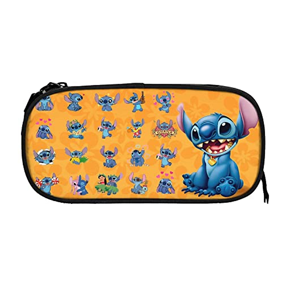 Jeinju Pencilcase Large Capacity Pencil Case Double Zipper Stationery Bag with Compartments for Boy Girl