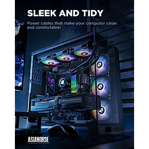 ASIAHORSE 16AWG PSU Cable Extension Power Cords, Customized Power Supply Mod Sleeve Extension Cable, ATX/EPS/8-pin PCI-E/6-pin PCI-E for PSU Cable