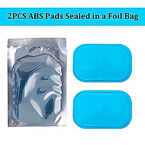 KASBEE ABS Gel Pads, 50PCS Muscle Stimulator Pads Replacement for Ultimate Muscle EMS Toner Abdominal Belt Belly Thigh Flab Arm Leg Waist Workout Trainer Machine