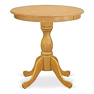 East West Furniture EST-Oak-TP Table, Round