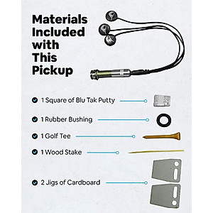 Journey Instruments Passive Piezo Acoustic Pickup – EP001K Three Balanced German-made Passive Pickup Elements – Piezo Pickup for Acoustic Guitars (Ceramic)