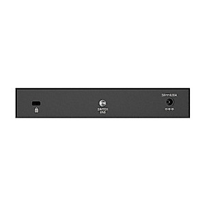 D-Link Fast Ethernet Switch, 8 Port Unmanaged Metal Fanless Desktop Network Internet (DES-108), Black