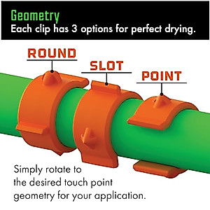 Erecta-Rack Touch Point Drying Clips for Drying Man Doors, Cabinet Doors & Trim, Prevents Touch Ups, Reduce Point of Contact for All Painters, for Use with Erecta-Rack 10 Level Paint Drying Rack Kit