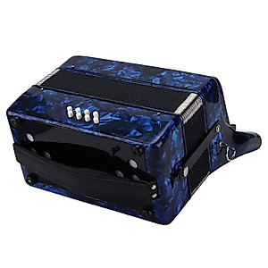 BTER Professional Accordion, 22 Keys 8 Bass Accordion Musical Instrument, Educational Kids Accordion Instrument with Adjustable Strap for Professionals, Beginners, Kids, Stage Performance