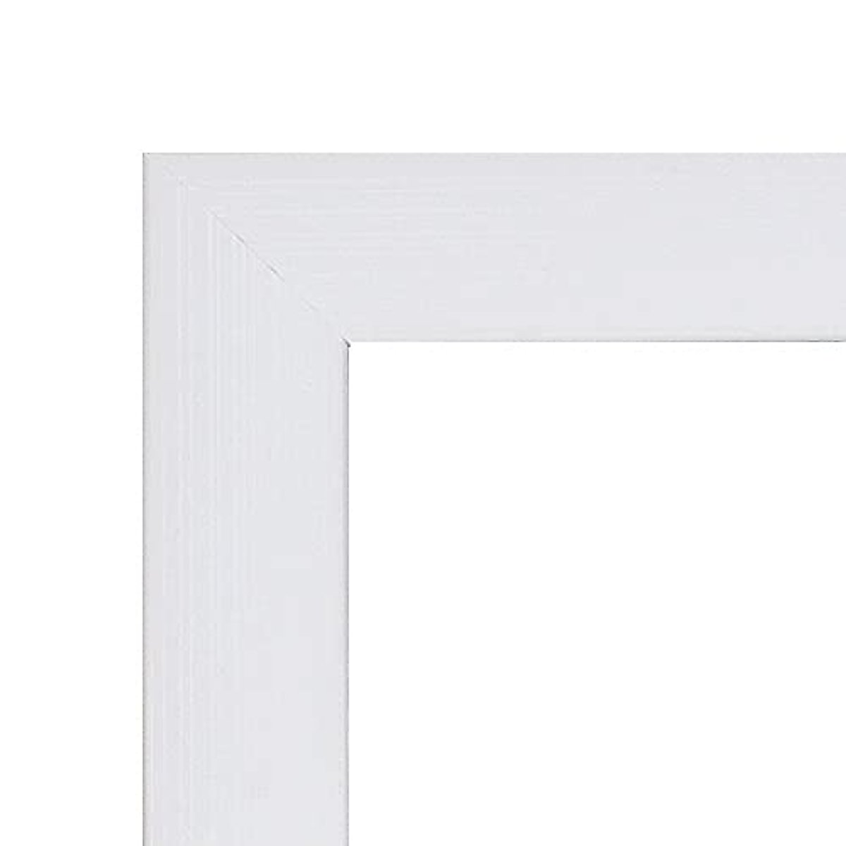 PECULA 2 Pack 5x7 Picture Frame, White Picture Frame for Wall and Tabletop Display, Resistant Plastic Photo Picture Frame with Clear Plexiglass for Vertical or Horizontal Display