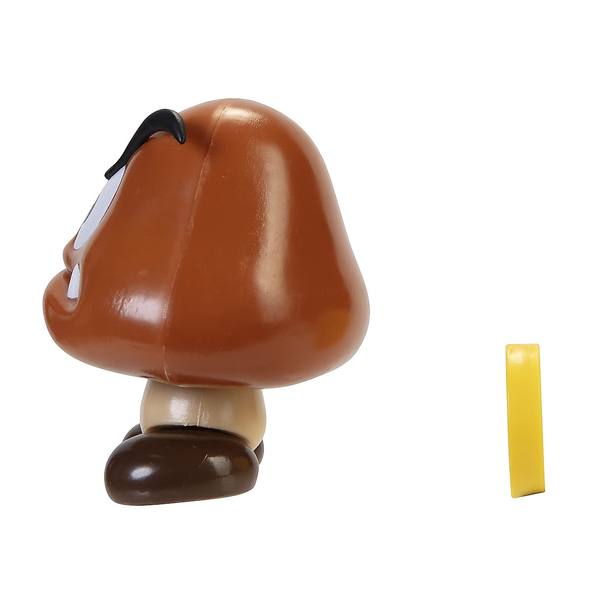 Super Mario Action Figure 4 Inch Goomba Collectible Toy with Coin Accessory