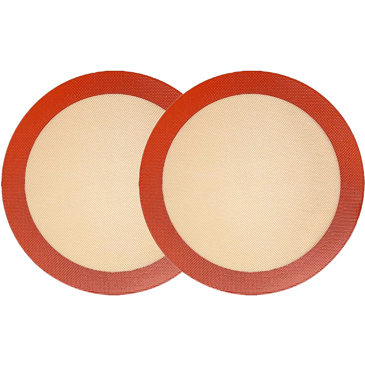 TANYIONE Round 9" Silicone Non-Stick Baking Mat for Pizza(2 Pack)