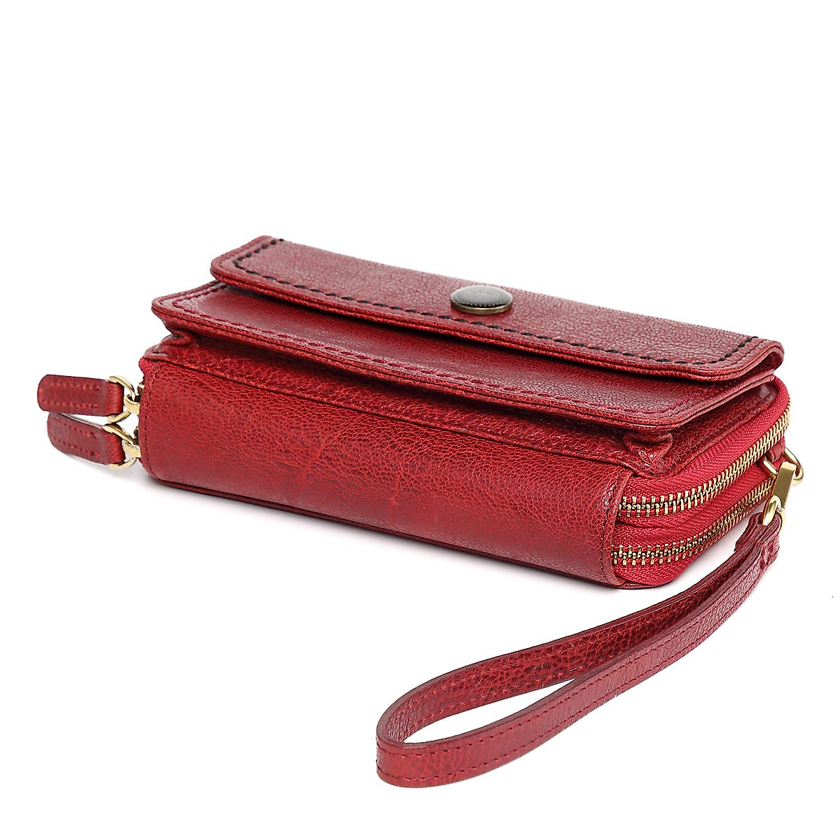 OLD TREND Genuine Leather Northwood Convertible Wallet (Red)