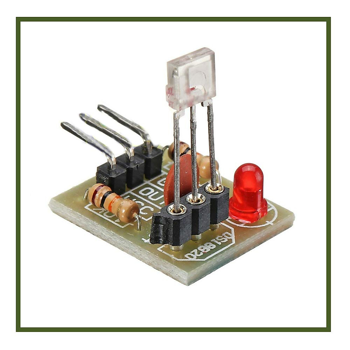 KOOBOOK 5Pcs Laser Receiver Sensor Module Board Non-Modulator Tube for Arduino