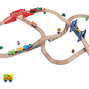 On Track USA Bridge Accessory Train Set: Suspension, Overpass and Arch Bridge Set Compatible with All Major Toy Trains Railway Expansion Accessories, Toy Train Track Accessory