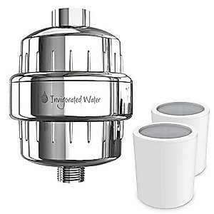Invigorated Water Shower Water Filter - 15-Stage Hard Water Softener - Shower Water Softner - filtro regadera - Increases pH & ORP - Universal Fit - Lasts 6 Months - Invigorated Water - Shower Head