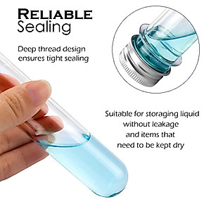 60Pack Plastic Test Tubes with Caps, 45ML Clear Bath Salt Tubes Gumball Candy Tubes, Tube Container Vials for Scientific Experiments, Party Favors, Decorate The House, Candy Storage