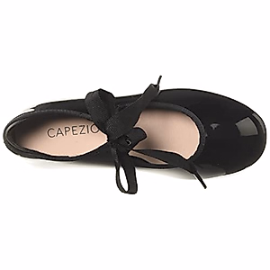 Capezio girls Jr. Tyette Tap Shoe, Black Patent, 9.5 W US Toddler