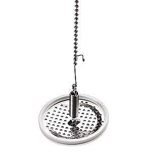 Permanent Siphon/Syhon Coffee Filter for Hario Yama Siphon Coffee Maker and Other Syphon Coffee Maker, Stainless Steel & White Silicon Rubber, Model: A1