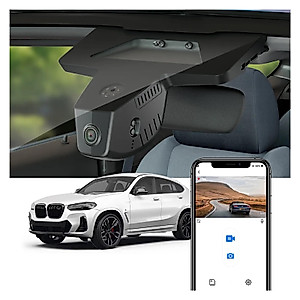 Fitcamx 4K 2160P Integrated OEM Style Car DVR WiFi APP Control Dash Cam Compatible with BMW X4 G02 2019 to 2023,Compatible with BMW F26 2015 to 2018, (Color : HD2-3608(G02), Size : 4K Dual Cam 128GB