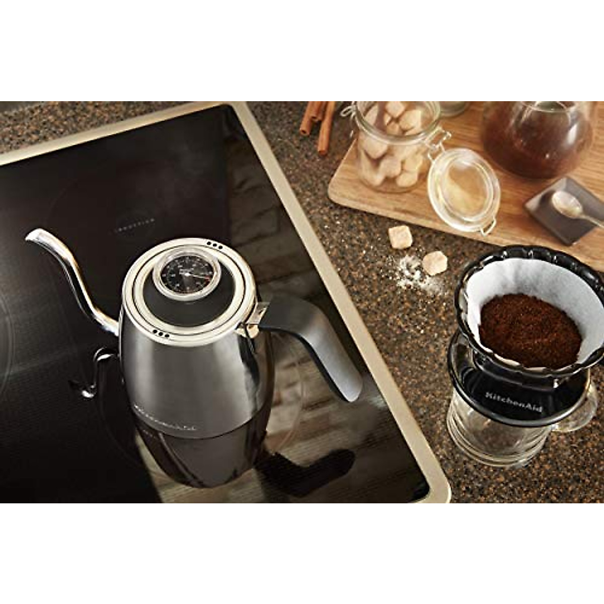 KitchenAid Precision Gooseneck Stovetop Kettle, 1 Liter, Stainless Steel