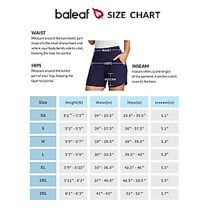 baleaf Women's Swim Shorts Tummy Control Modest Swimsuits Bathing Suit Bottoms 5" Board Shorts Beach Trunks with Pockets Dark Blue 2XL