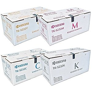 Kyocera TK5232 (TK-5232) 4-Color Toner Cartridge Set for M5521cdw, P5021cdw