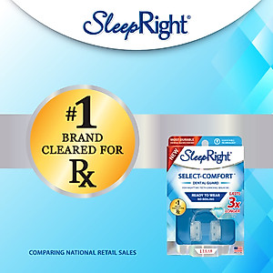 SleepRight Select-Comfort Dental Guard (New Version) - Sleeping Teeth Guard – Mouth Guard to Prevent Teeth Grinding