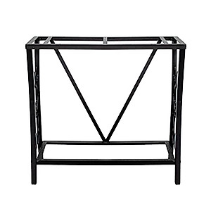 Aquatic Fundamentals 29 Gallon Metal Aquarium Stand, 30.3" L x 12.5" W, Black