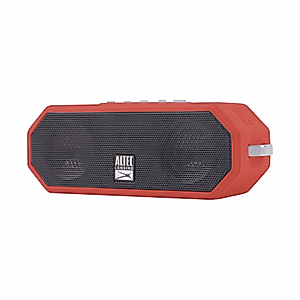 Altec Lansing LifeJacket H2O 4 - Waterproof Bluetooth Speaker, Durable & Portable Speaker with Voice Assistant, 10 Hour Battery Life & 100 Foot Range, True Red