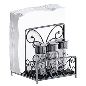 LEVIMETREE Napkin Holder - Napkin Holders for Kitchen Table, Napkin Salt Pepper Holders for Tables, Salt and Pepper Napkin Holder, Napkin Holders for Tables Bulk, Salt and Pepper Caddy, Table Decor