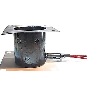 ZHOUWHJJ Fire Pot Burn Pot and Hot Rod Ignitor Kit Replacement Parts Plus Screws and Fuse for Traeger and Pit boss Pellet Grill