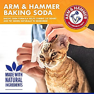 Arm & Hammer Dander Reducing Cat Wipes | 100 Count Lavender Scent Cat Dander Wipes for All Cats with Baking Soda to Soothe and Moisturize | Cat Wipes Made with Advanced Odor Control