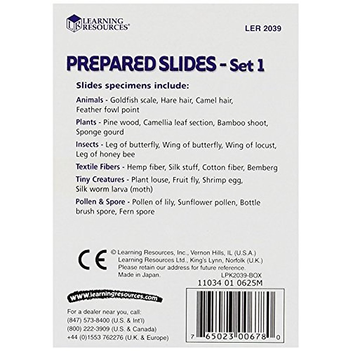 Learning Resources Prepared Slides Combo Set, 48 Specimens