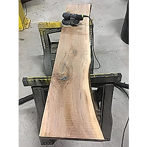 Live Edge Floating Shelf - Brackets Included - Width 9"-12" inches (Walnut, 48 inches)