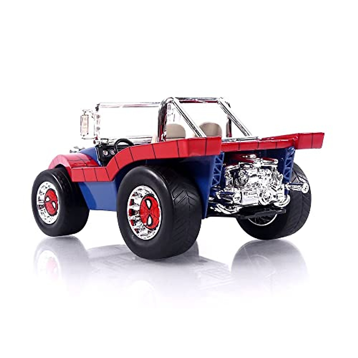 Marvel Spider-Man 1:24 Buggy Die-cast Car & 2.75" Figure, Toys for Kids and Adults