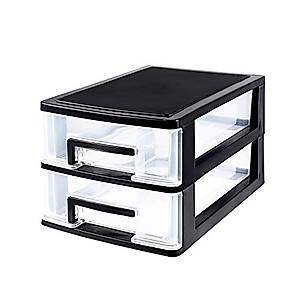 SEWACC Double Layer Storage Cabinet Plastic Drawer Type Closet Storage Box Portable Multifunction Storage Rack Organizer Furniture