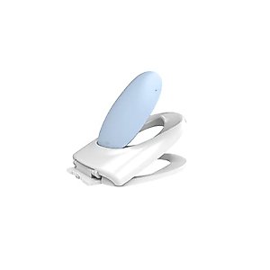 DURI 3.0 Toilet Seat with Built in Potty Training Seat, Slow-Close, Toilet Training Potty Seat, Removable (Sky)