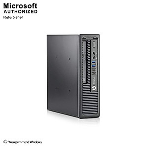 HP EliteDesk 800 G1 USFF Business Desktop Computer, Intel Quard Core i7 4770S up to 3.9GHz, 16G DDR3, 512G SSD, WiFi, BT 4.0, USB 3.0, VGA, DisplayPort, Win 10 64-Bit Supports EN/ES/FR(I7)(Renewed)