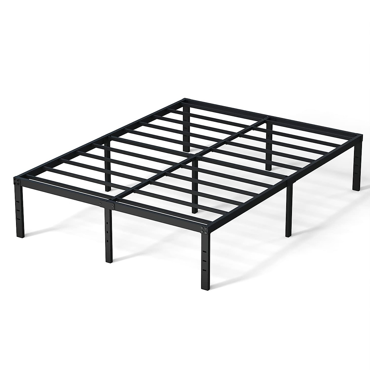 Maenizi Full Size Bed Frame No Box Spring Needed, 16 Inch Heavy Duty Metal Platform Bed Frame Full Support Up to 3000 lbs, Easy Assembly, Noise Free, Black