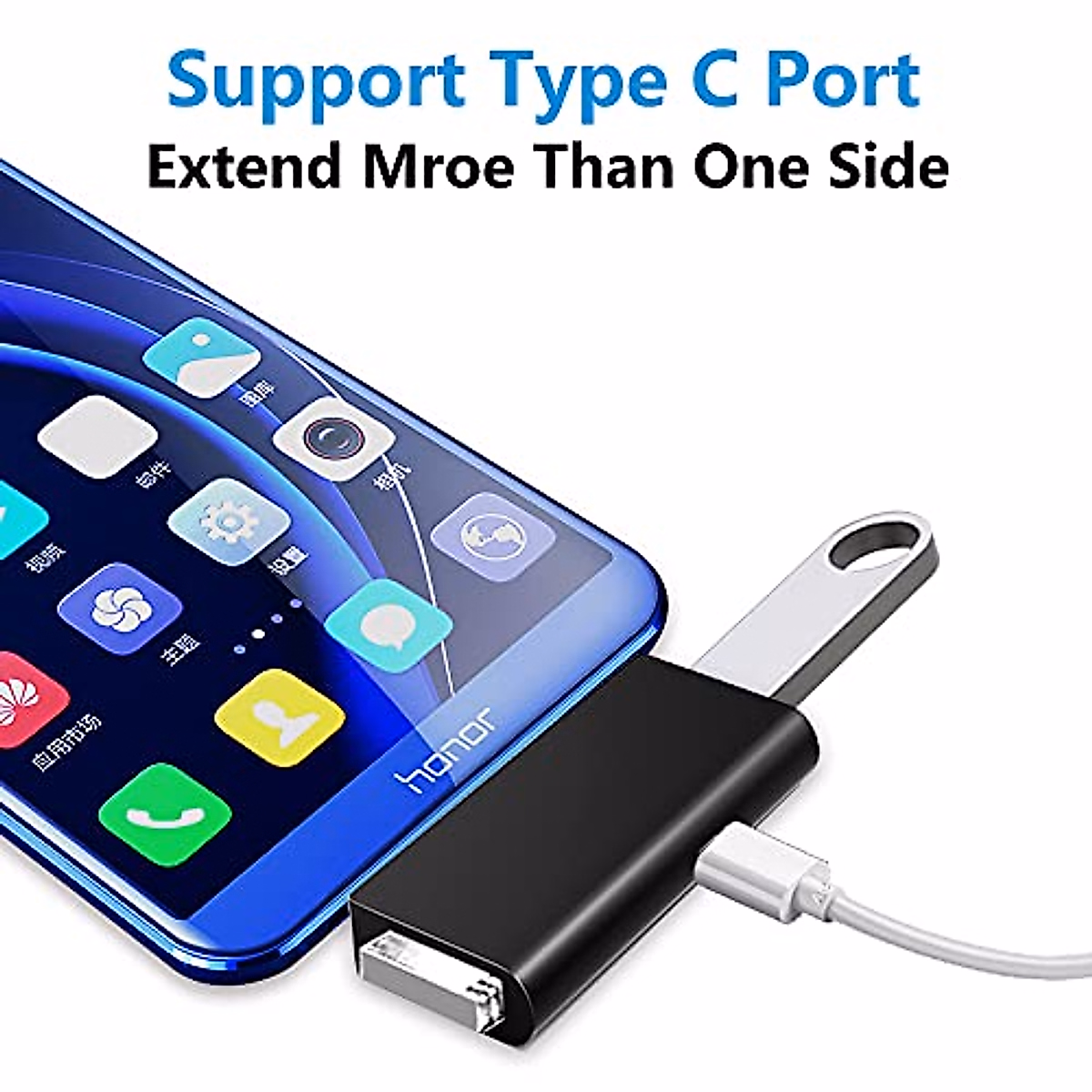 Mini USB C Hub, 3-in-1 Multi-Port Hub, Type C Adapter Docking Station with PD Charging, Suitable for iPad Pro, MacBook Air, Galaxy Note 10, S9, S10, S20, S21 Ultra, MacBook and Other USB C Laptops