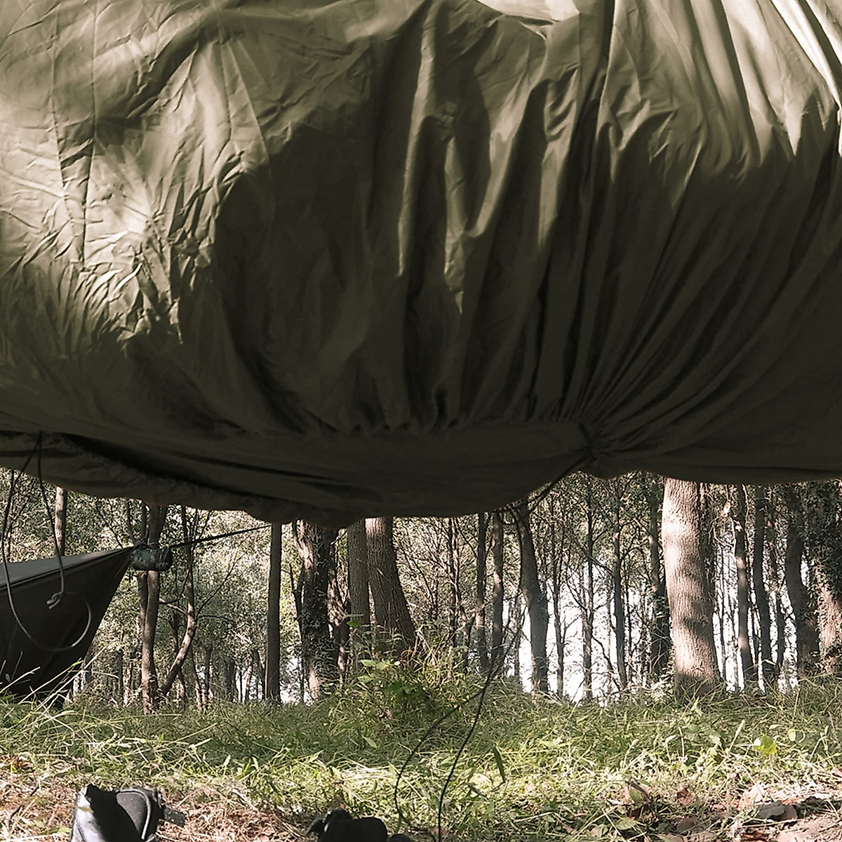 Onewind Premium Hammock Wind Sock, Hammock end Wind Block, Lightweight and Wind-Resistant Underquilt Protector for Winter and Cold Weather Protection, Backpacking, OD Green