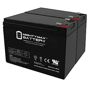 Mighty Max Battery 12V 10AH Scooter Battery for FullRiver HGL10-12, HGL1012-2 Pack
