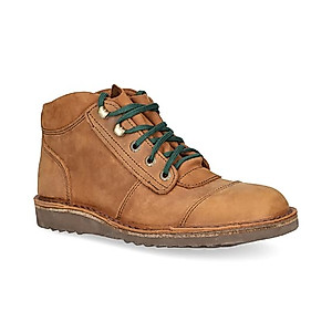JIM GREEN Men's African Ranger Boots Lace-Up Water Resistant Full Grain Leather Work or Hiking Boot (Fudge, 10.5)