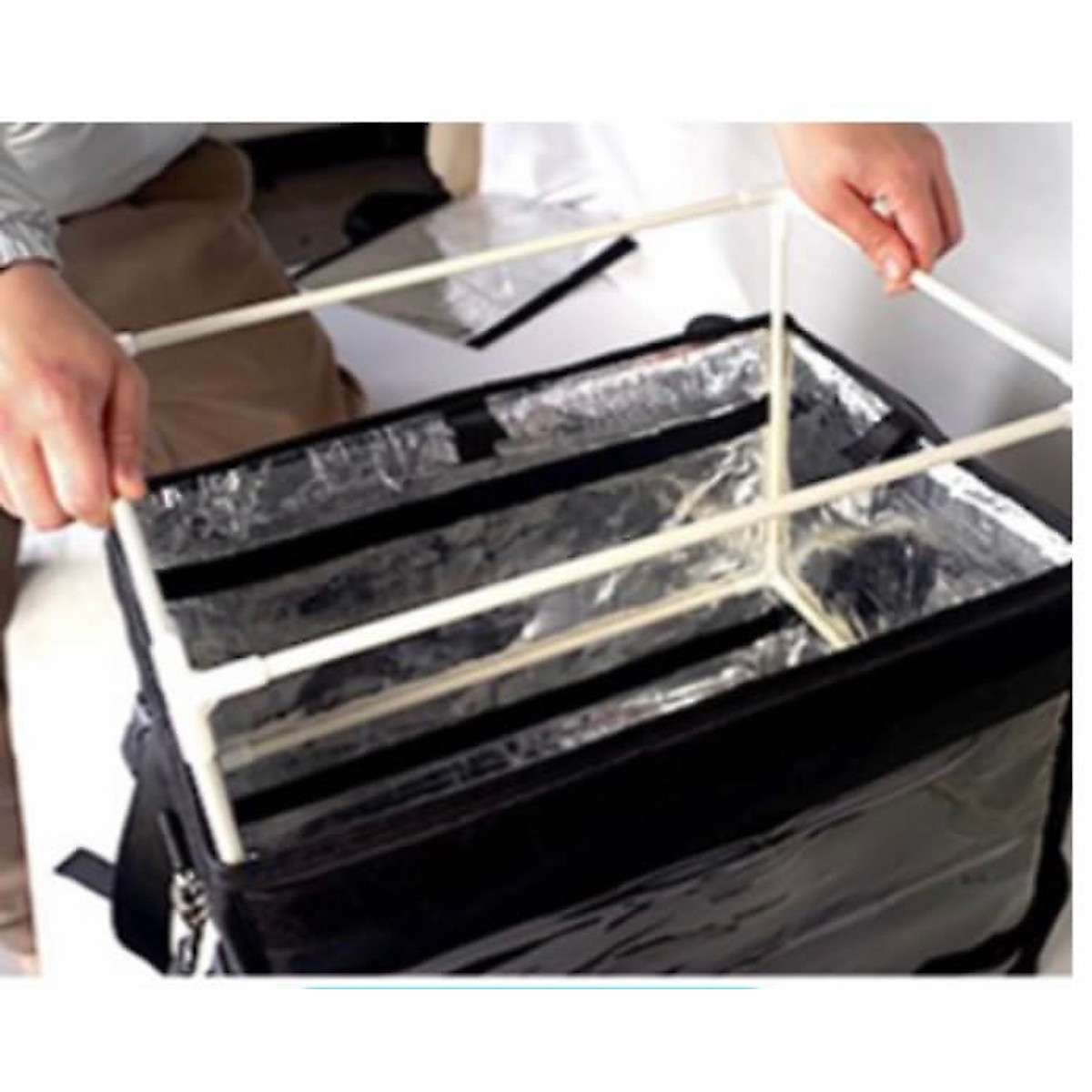 delivery bags 18.1 * 13.8 * 13.8 waterproof & flodable catreing insulated thermal bag food delivery and pizza delivery 48l-12gal