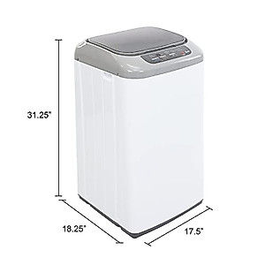 Avanti Portable Compact Washing Machine for Clothes/Laundry, 0.84 Cu. Ft. Capacity, Standard Sink/Faucet Attachment for Apartment, Dorm, RV, White