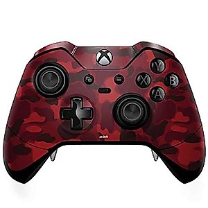 Skinit Decal Gaming Skin Compatible with Xbox One Elite Controller - Originally Designed Red Street Camo Design