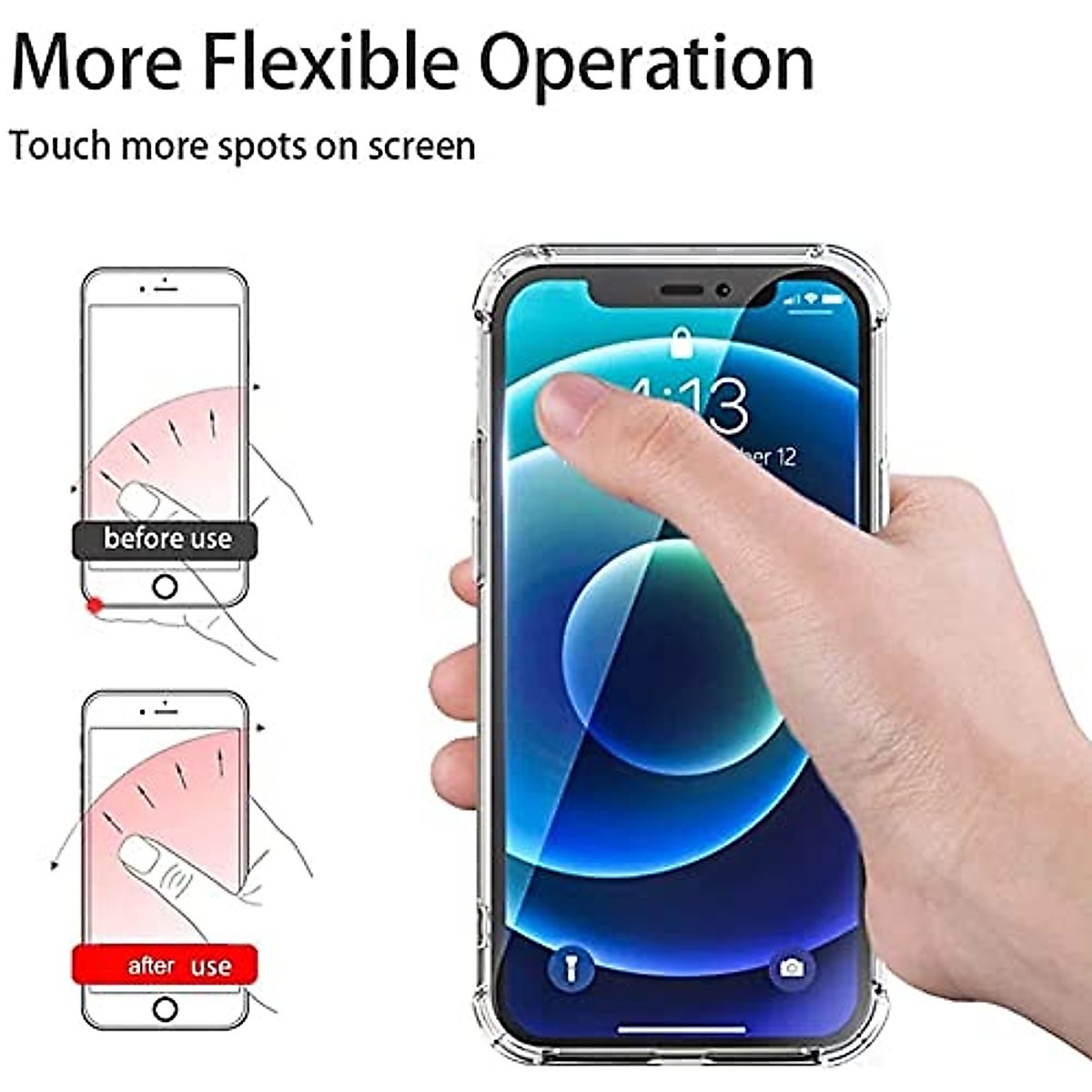 Cell Phone Ring Stand Holder,4 PCS Transparent Finger Ring Holder,360° Degree Rotation Kickstand Phone Ring Grips Compatible with Most Smartphones and Tablet